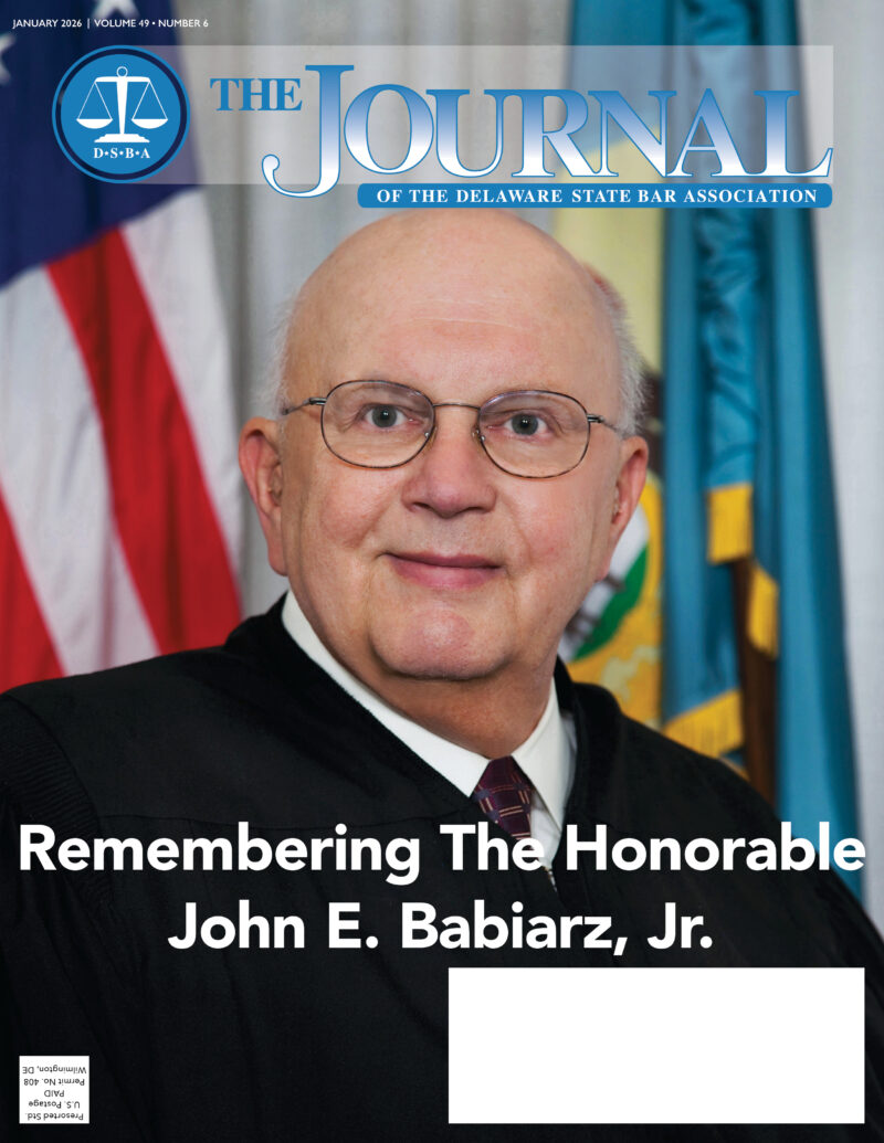 DSBA Bar Journal – Delaware State Bar Association